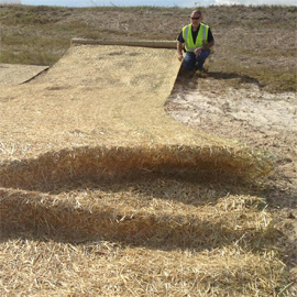 Biodegradable Straw Erosion Control Blanket | Bulk Prices